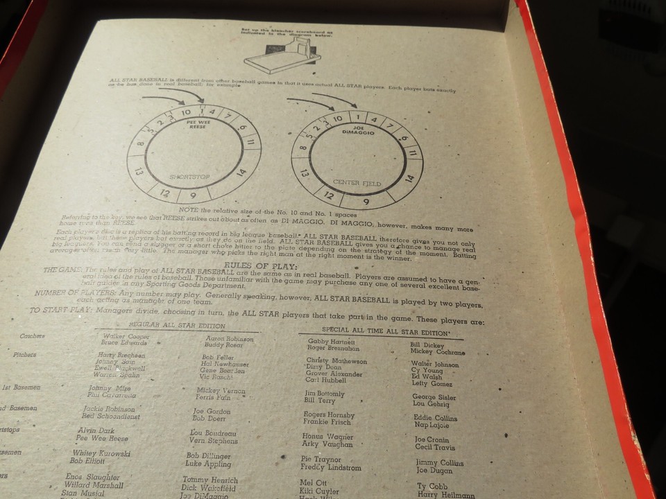 Rare Vintage CADACO Special Edition All-Time All-Stars Baseball Game ...