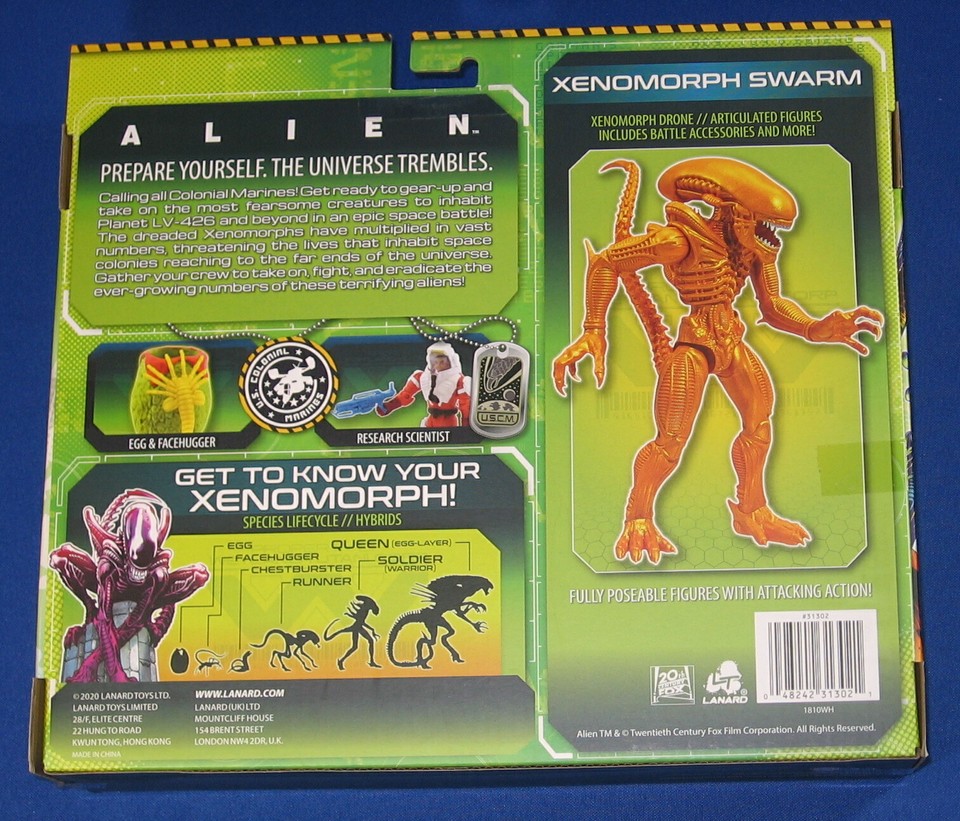 Alien Orange Xenomorph Swarm 4" Action Figure Set 2020 Colonial Marines ...