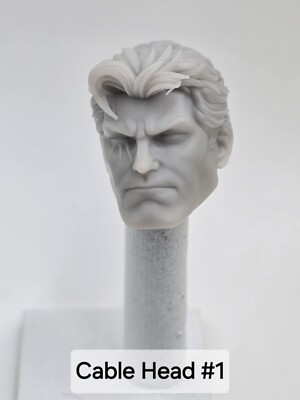 3d Print X-MEN CABLE HEAD #1 1:10 7" MARVEL Select McFarlane DC ...