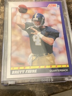 BRETT FAVRE 1991 SCORE FOOTBALL ROOKIE CARD #611 Atlanta Falcons ...