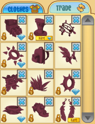 Animal Jam Classic AJ AJC Rare Magenta Clothing 12-Item Bundle (Read ...