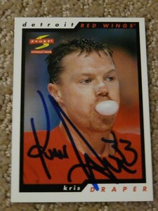 Kris Draper Detroit Red Wings Autographed Card | eBay
