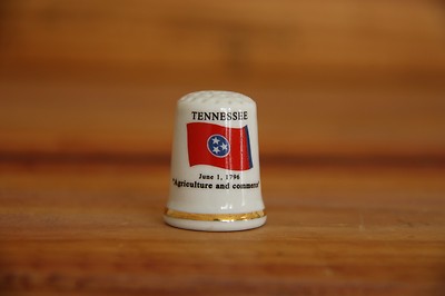 Tennessee Porcelain Thimble Brand New Made by Finact Collectibles | eBay