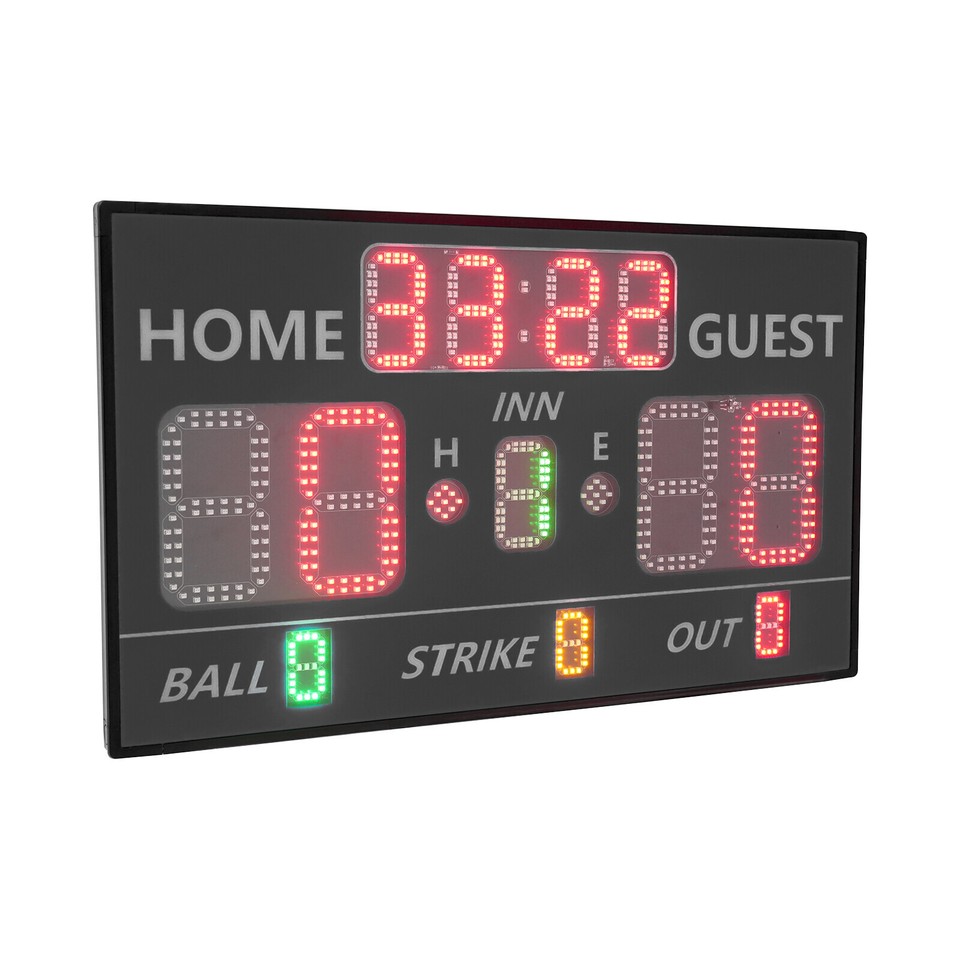 LED Scoreboard for Baseball Games, Portable Electronic Digital ...