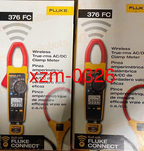 Fluke 376FC True-RMS AC/DC Volt Ohm Amp Clamp Meter WIFI Connection ...
