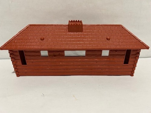 Vintage Marx Fort Apache Red-Brown Over The Gate Blockhouse | eBay