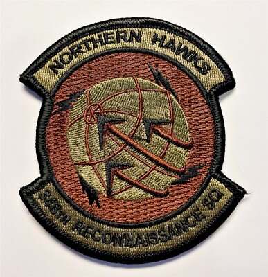 348th Recon Squadron Northern Hawks US Air Force jacket patch BDU color ...