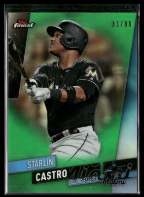 2019 FINEST GREEN /99 STARLING CASTRO MARLINS | eBay