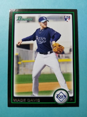 WADE DAVIS - RC ROOKIE #203 TAMPA BAY RAYS * ROCKIES - 2010 BOWMAN MLB ...
