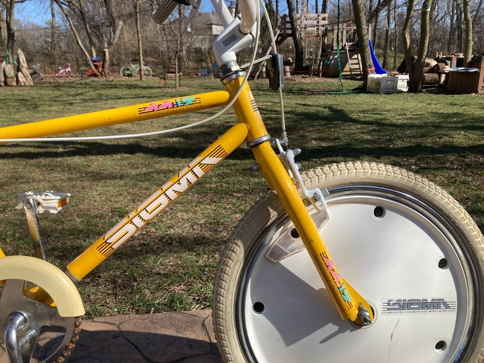 Huffy Sigma Yellow 80s BMX Bike 20" Made in the USA | eBay