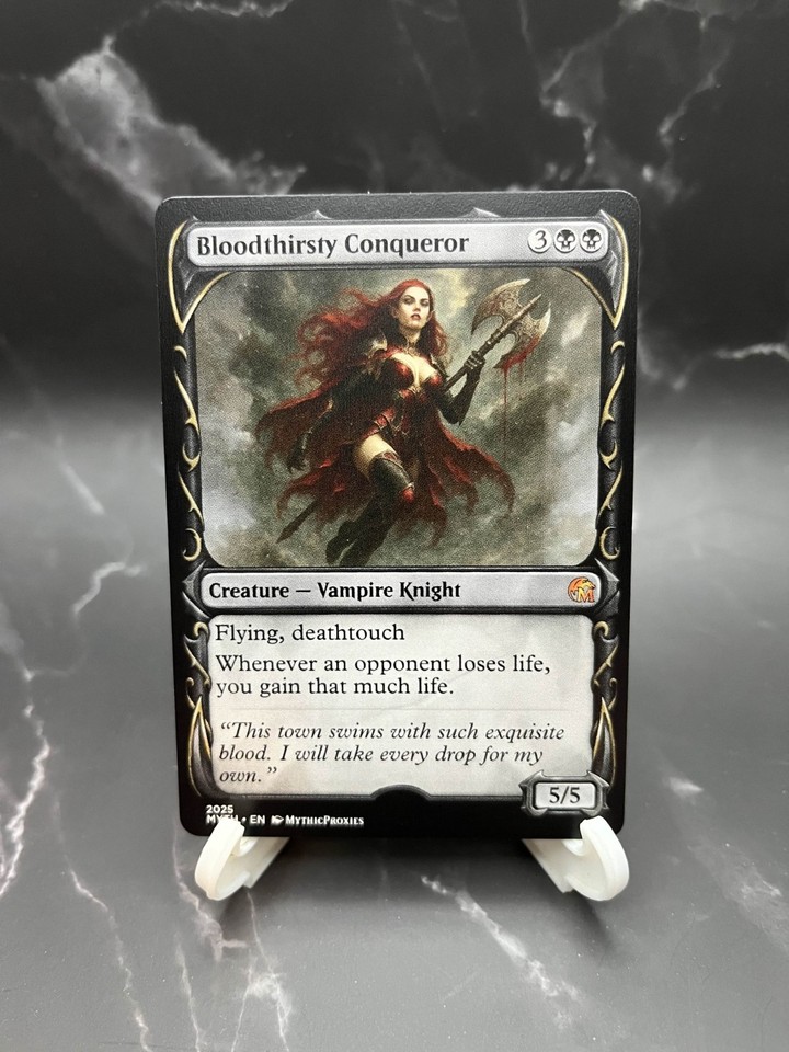 Bloodthirsty Conqueror High Quality Altered Art Custom Card | eBay