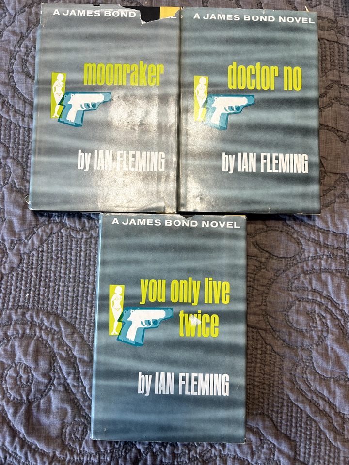 James Bond Book Collection 9 hardcover books from 1960s by Ian Fleming ...