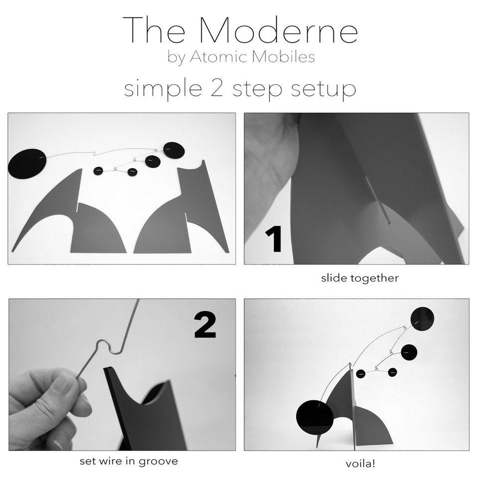 Retro Mod Sculpture - Mid Century Modern Style Kinetic Art Stabile Home ...