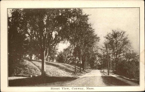 Conway Massachusetts MA Street View Vintage Postcard | eBay