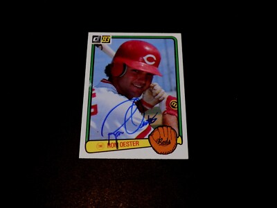 Ron Oester 1983 Donruss #526 Autographed Cincy Reds Card Vintage 80's ...