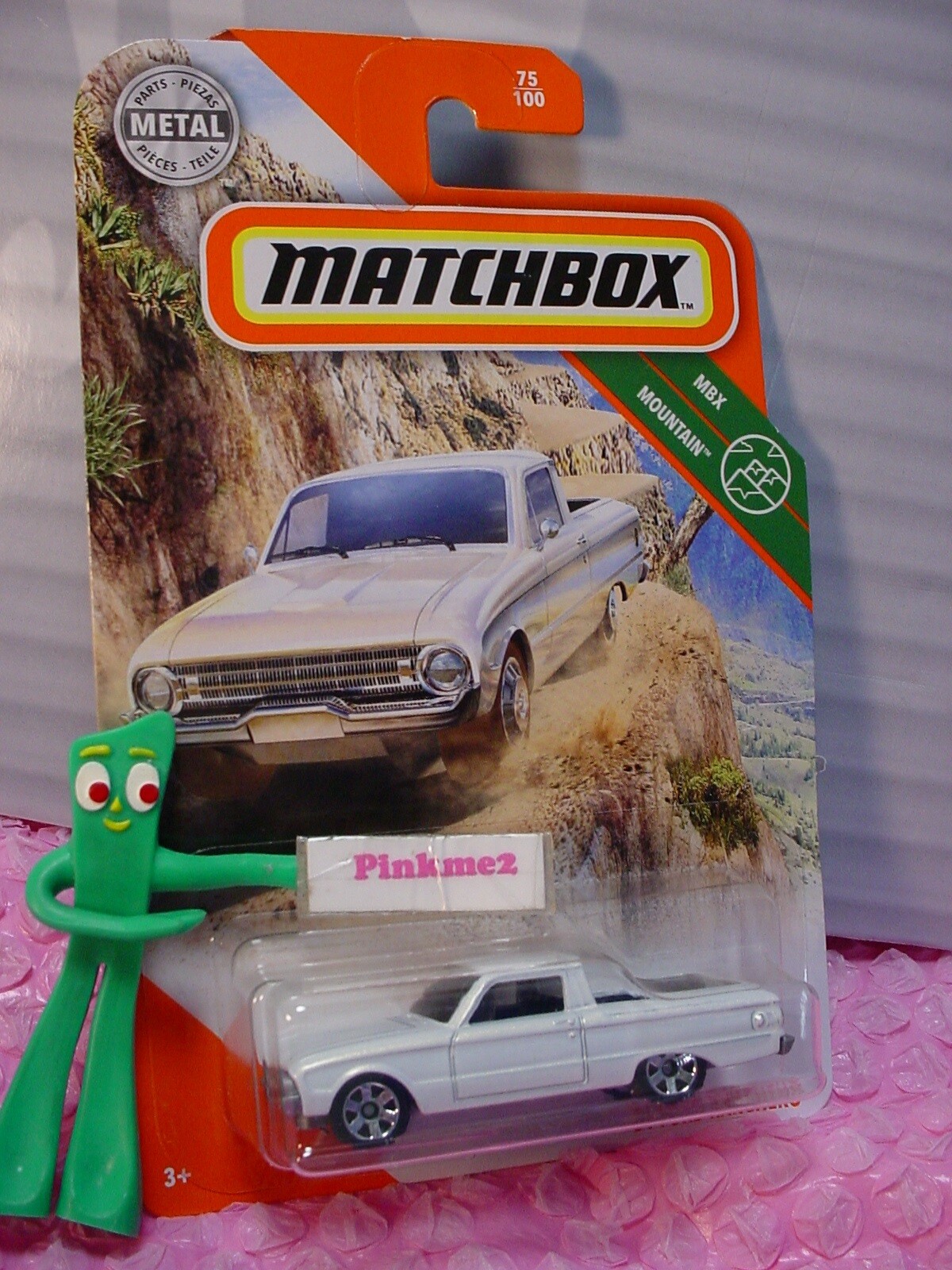 2020 Matchbox #75 '61 FORD RANCHERO ☆ white pearl; 6sp☆MBX MOUNTAIN ...