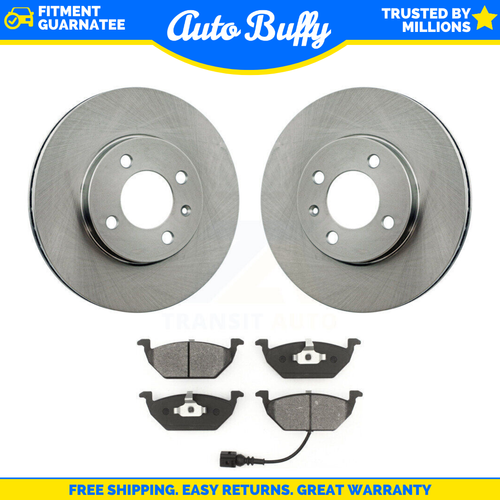 Brake Rotor Semi-Metallic Pad Front Kit For Volkswagen Jetta 1.9L Old ...
