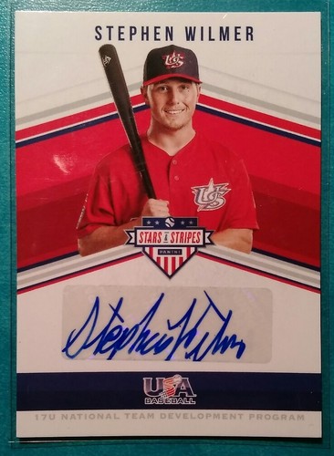 2018 USA STARS AND STRIPS 17U NATIONAL TEAM STEPHEN WILMER AUTOGRAPH 61 ...
