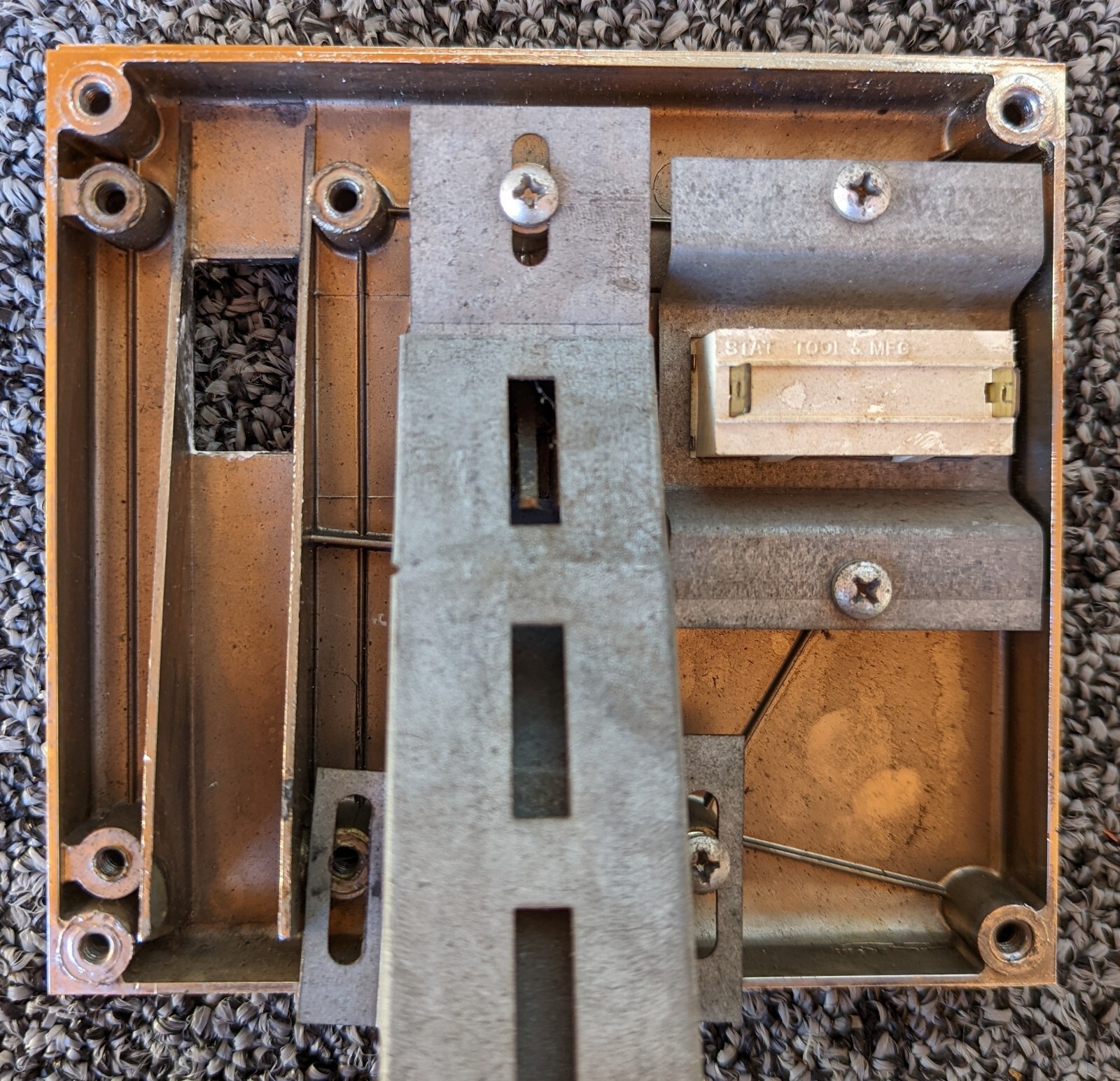 Cavalier Coke Machine Front coin slot panel & coin drop chute parts or ...