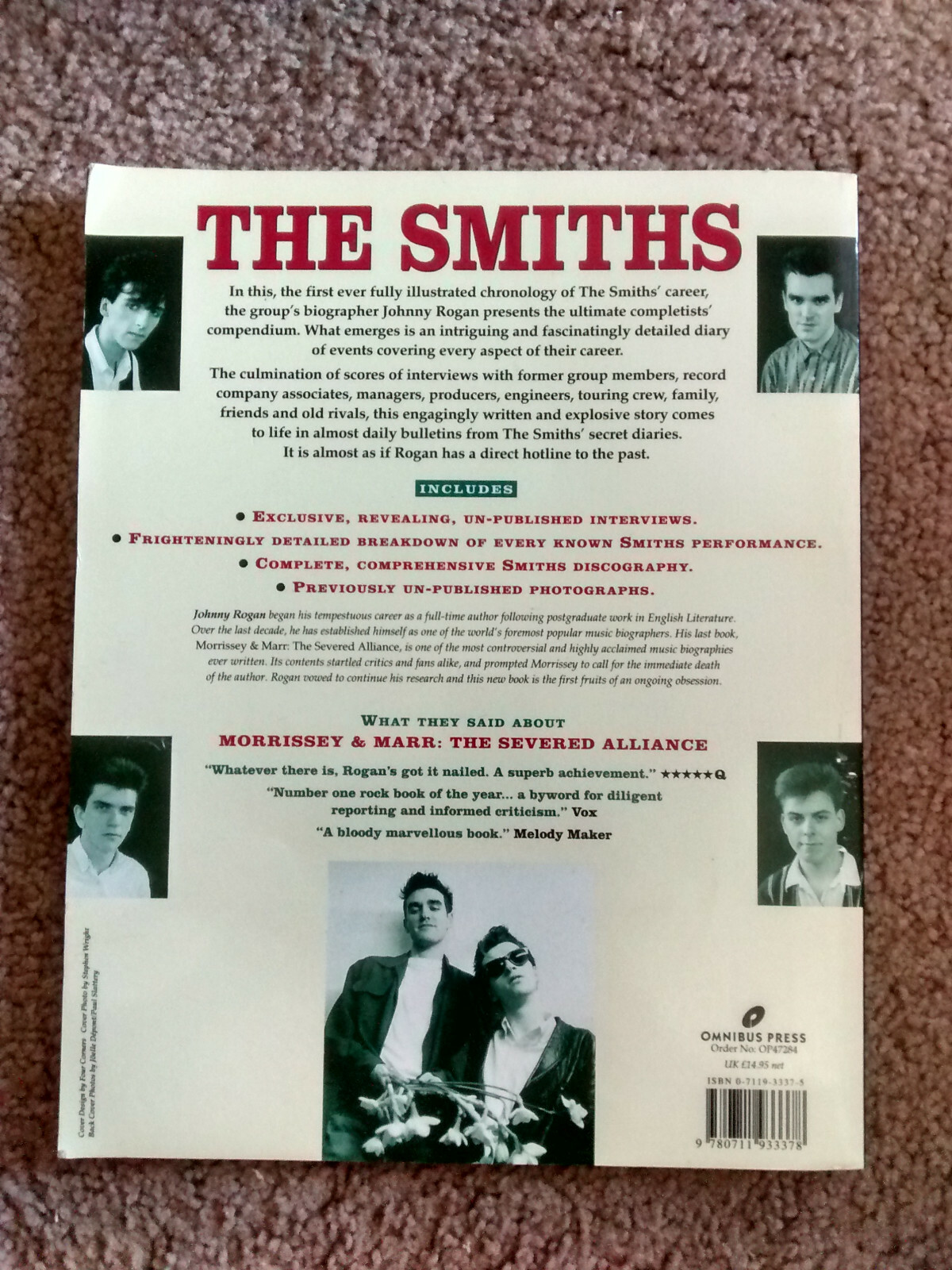 The Smiths : The Visual Documentary by Johnny. Rogan (1994, Trade ...