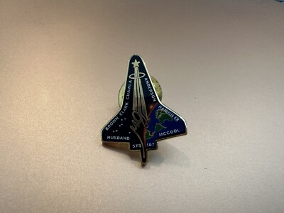 Authentic NASA STS-107 Space Shuttle Columbia ISS Hat Pin / Lapel Pin ...