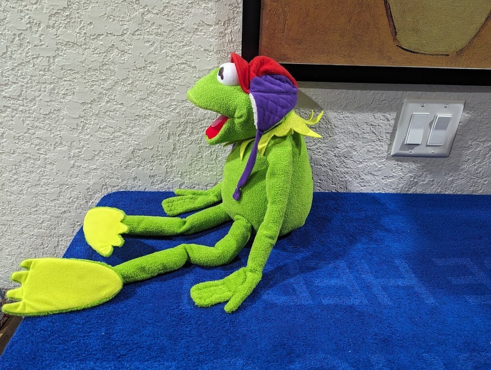 Vintage 25" Kermit The Frog Plush Macy's Jim Henson's Puppets With ...