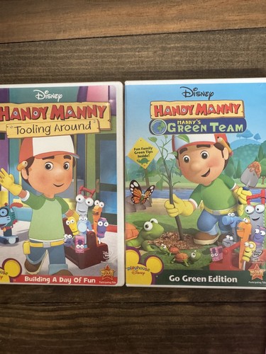 Disneys Handy Manny: Mannys Green Team & Tooling Around DVDs Lot of 2 ...