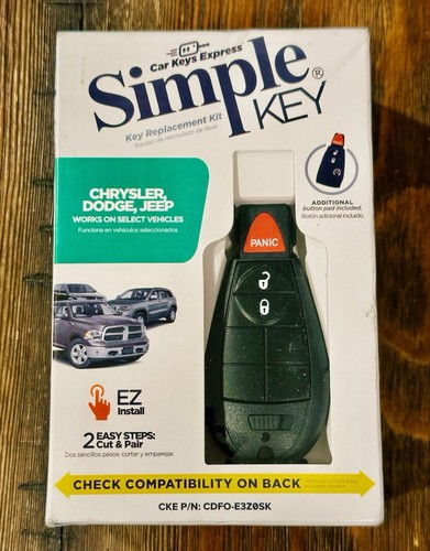 New Car Keys Express Simple Key Replacement Kit Wireless CDFO-E3Z0SK | eBay