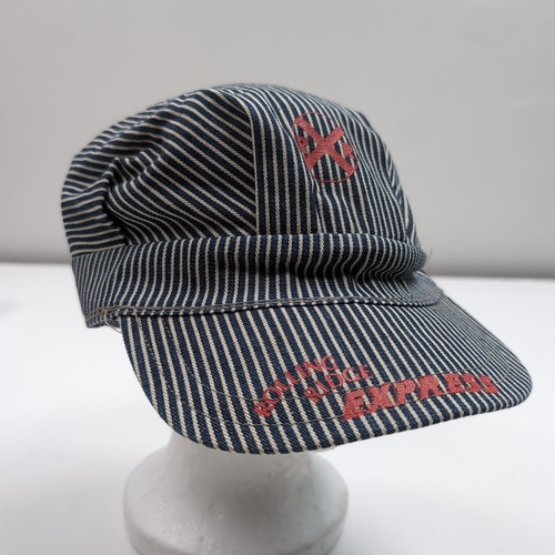 Vintage Conductor Hat Utility Cap Made In USA Sanforized 7 1/2 Railroad ...