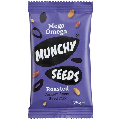 Munchy Seeds Mega Omega Snack Packs Roasted Tamari 12x25g | 12x25g ...