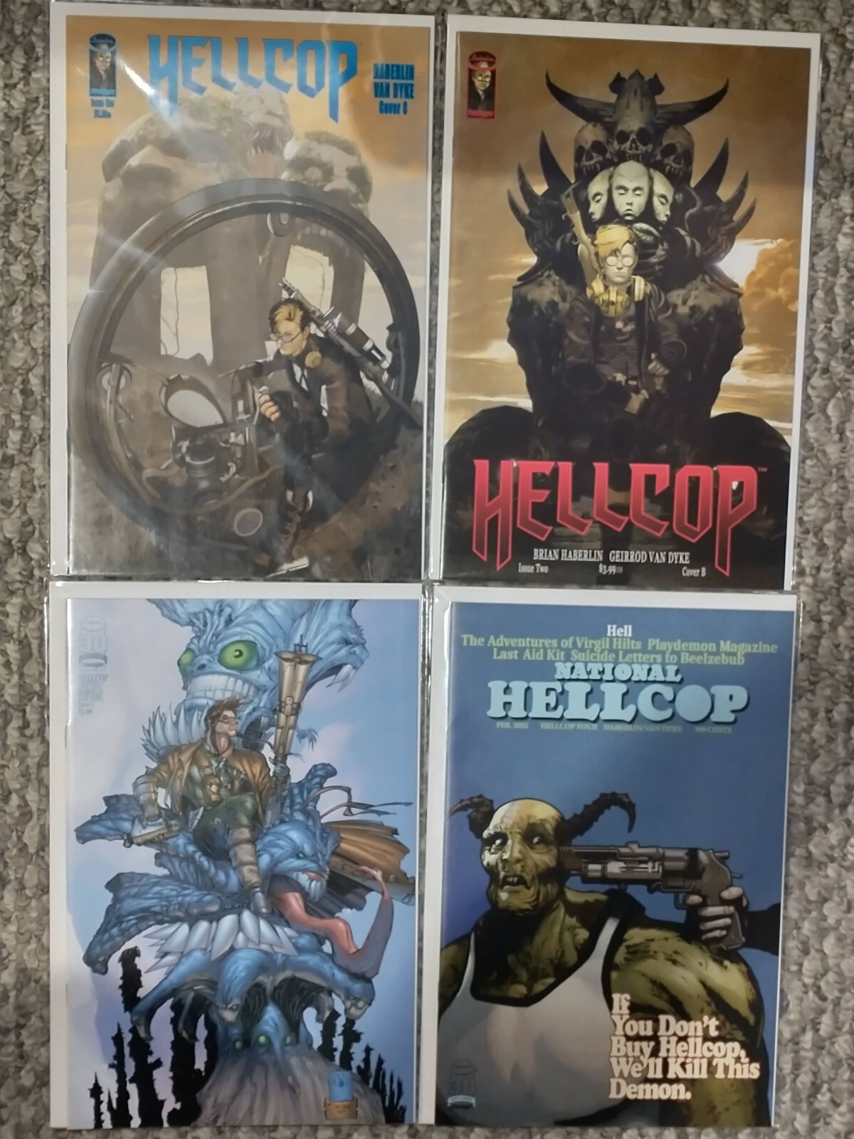 IMAGE Comics Presents HELLCOP Issues #1-4 used and in very good ...