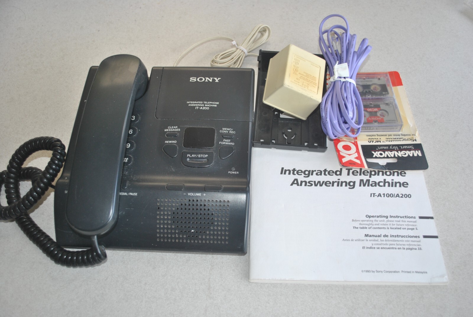 Sony Line Telephone Integrated Answering Machine IT-A200 | eBay