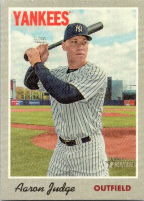 Topps Heritage 2019 Aaron Judge Sticker Walmart Exclusive | eBay