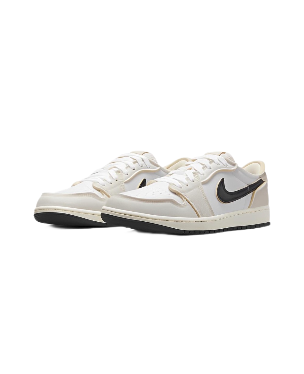 Nike Jordan 1 Low OG White and Coconut Milk Retro Sneakers Men's DV0982 ...
