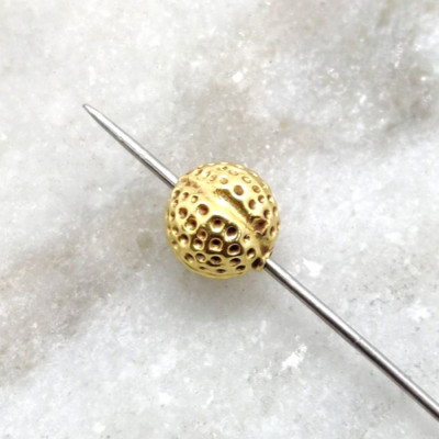 10MM 18k Gold Round Ball Beads, 18K Gold Bead Finding Charm Jewelry | eBay
