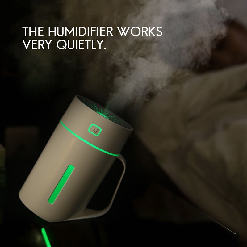 420Ml Usb Humidifier Portable Bottle Shape Humidifier Oil Diffuser ...