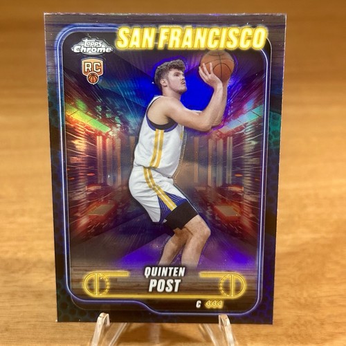 2024-25 NBA Topps Chrome Quinten Post #121 Blue Basketball Refractor ...