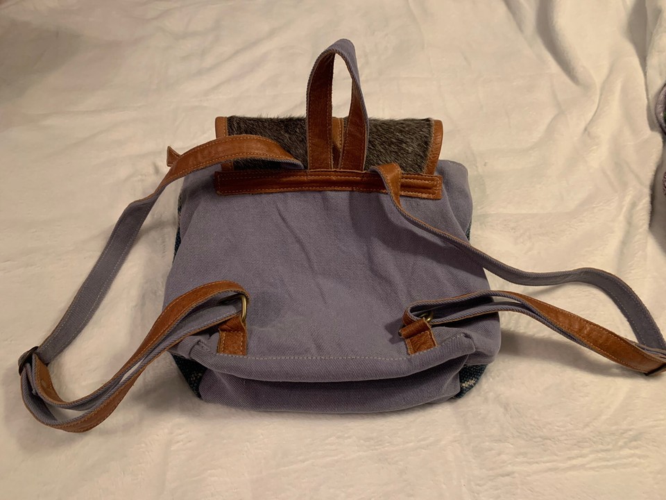 Myra Bag Epiphany Backpack Bag - Canvas, Leather, Hairon & Rug Backpack ...