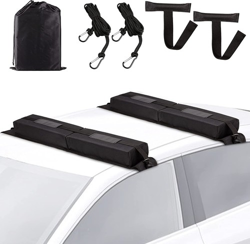 Zone Tech Universal Car Roof Rack Soft Pads Carrier System Upgraded non ...
