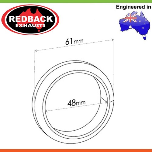 New REDBACK Double Taper Exhaust Ring Gasket To Suit HOLDEN H SERIES HT ...