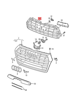 Genuine AUDI Q5 FYB striker plate 80A853692 | eBay