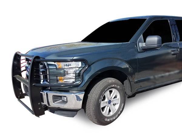 Black Horse Grille Guard Modular Black Fits 15-23 Ford F-150 Excl ...