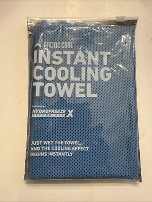 Arctic Cool Instant Cooling Towel Moisture Wicking in Blue. | eBay