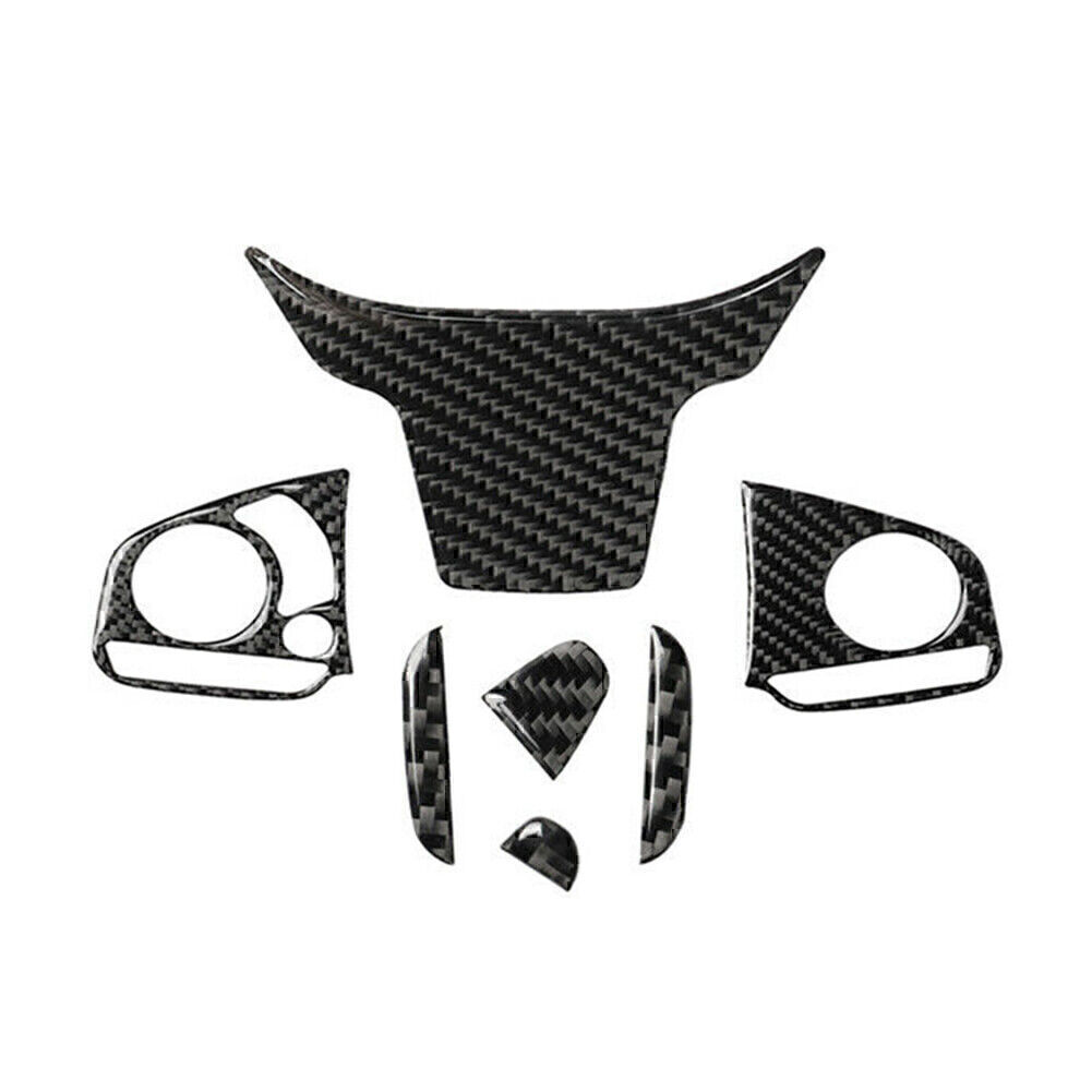 4Pcs Carbon Fiber Inner Steering Wheel Sticker Trim For 2016-19 Honda ...
