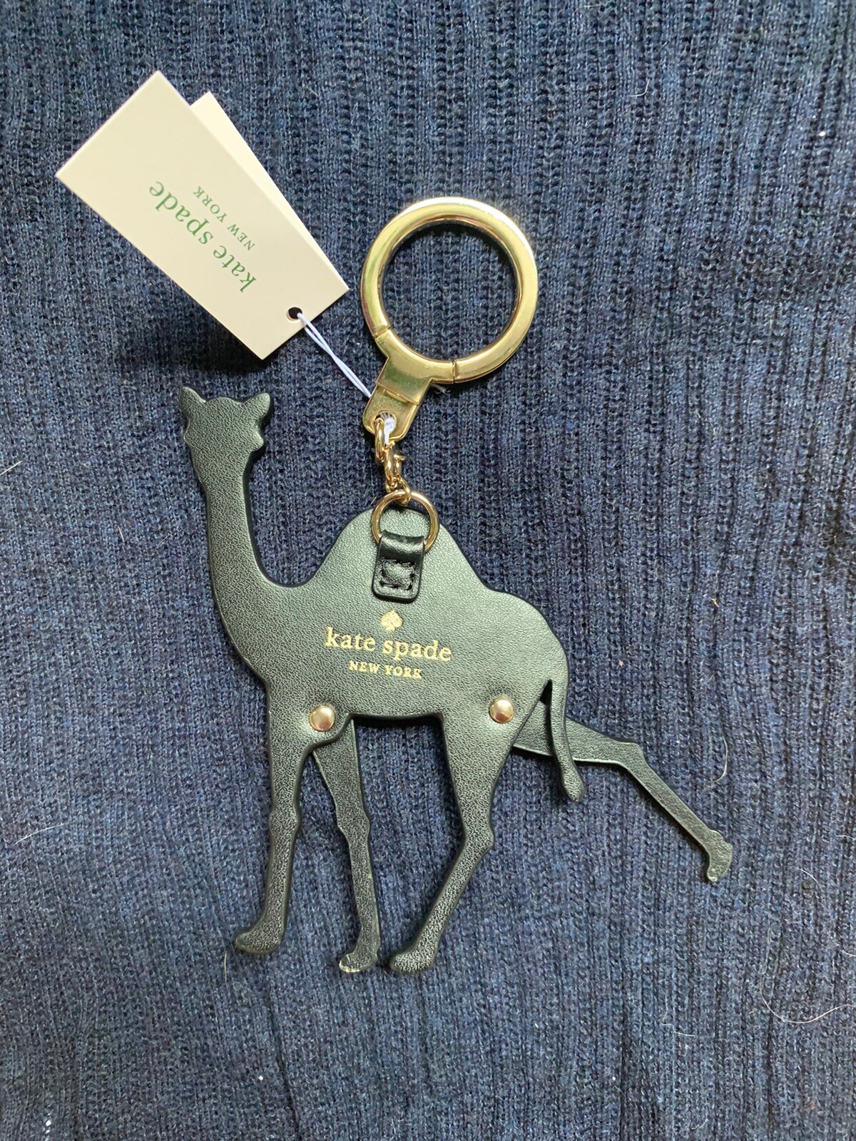 KATE SPADE SPICE THINGS UP JEWELED CAMEL KEY CHAIN /FOB NWT | eBay