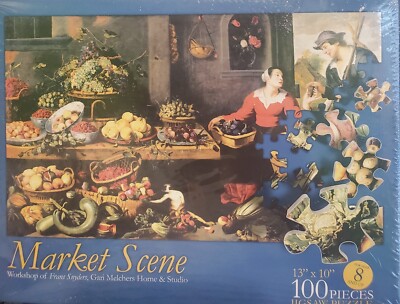 Market Scene - 100pc puzzle - 13x10” | eBay