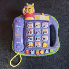 Vtech Disney Winnie The Pooh Play and Learn Phone 10 Numbers Buttons ...