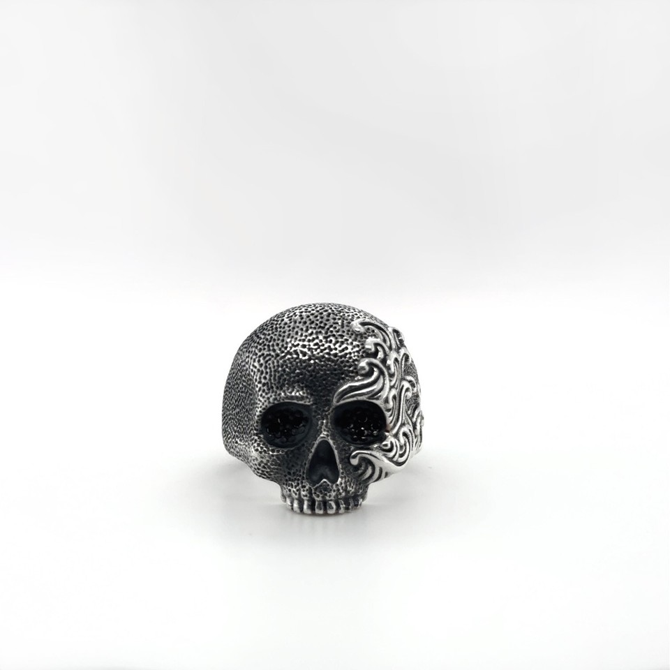 David Yurman Skull Wave Ring Sterling Silver | Waves Collection SZ11 w ...