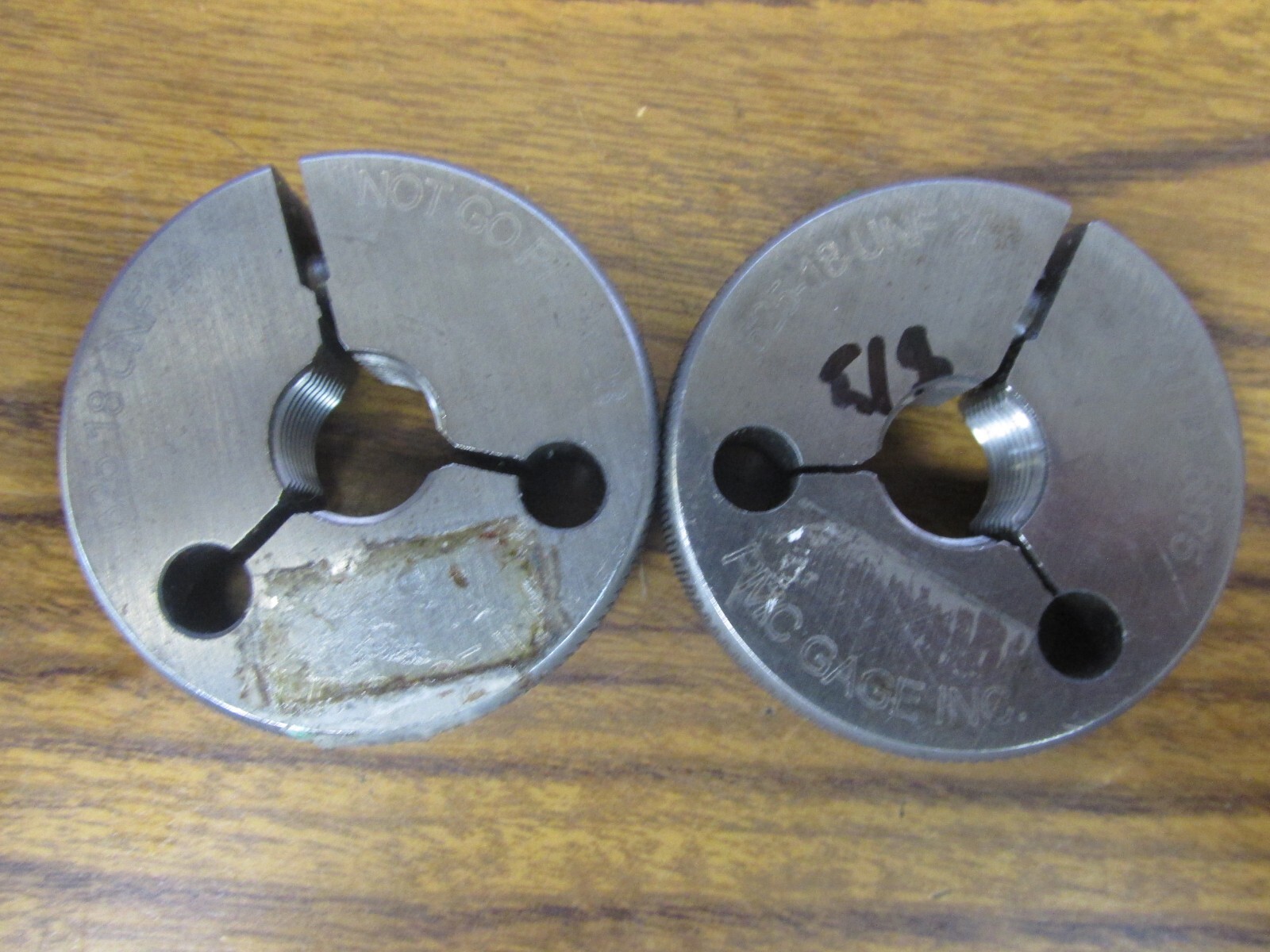 Go & No Go Thread Ring Gage Set (.625") 5/8"-18 UNF-2A | eBay