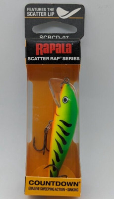 Rapala SCATTER RAP Countdown Crankbait - 2-3/4" - 1/4 oz. - Firetiger ...